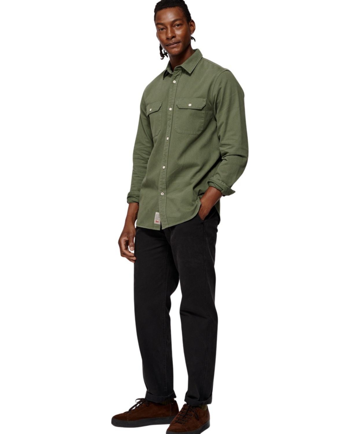 AUBIN normanby button up shirt